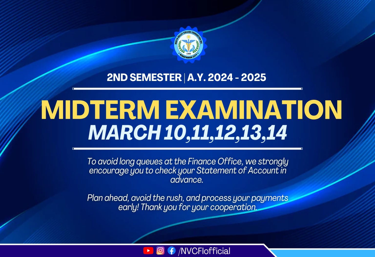 MIDTERM EXAMINATION – North Valley College